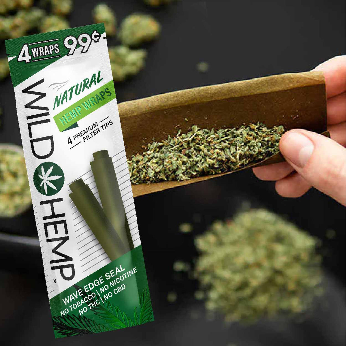 Best Slow-Burning Marijuana Hemp Leaf Wraps | Wild Hemp Wraps